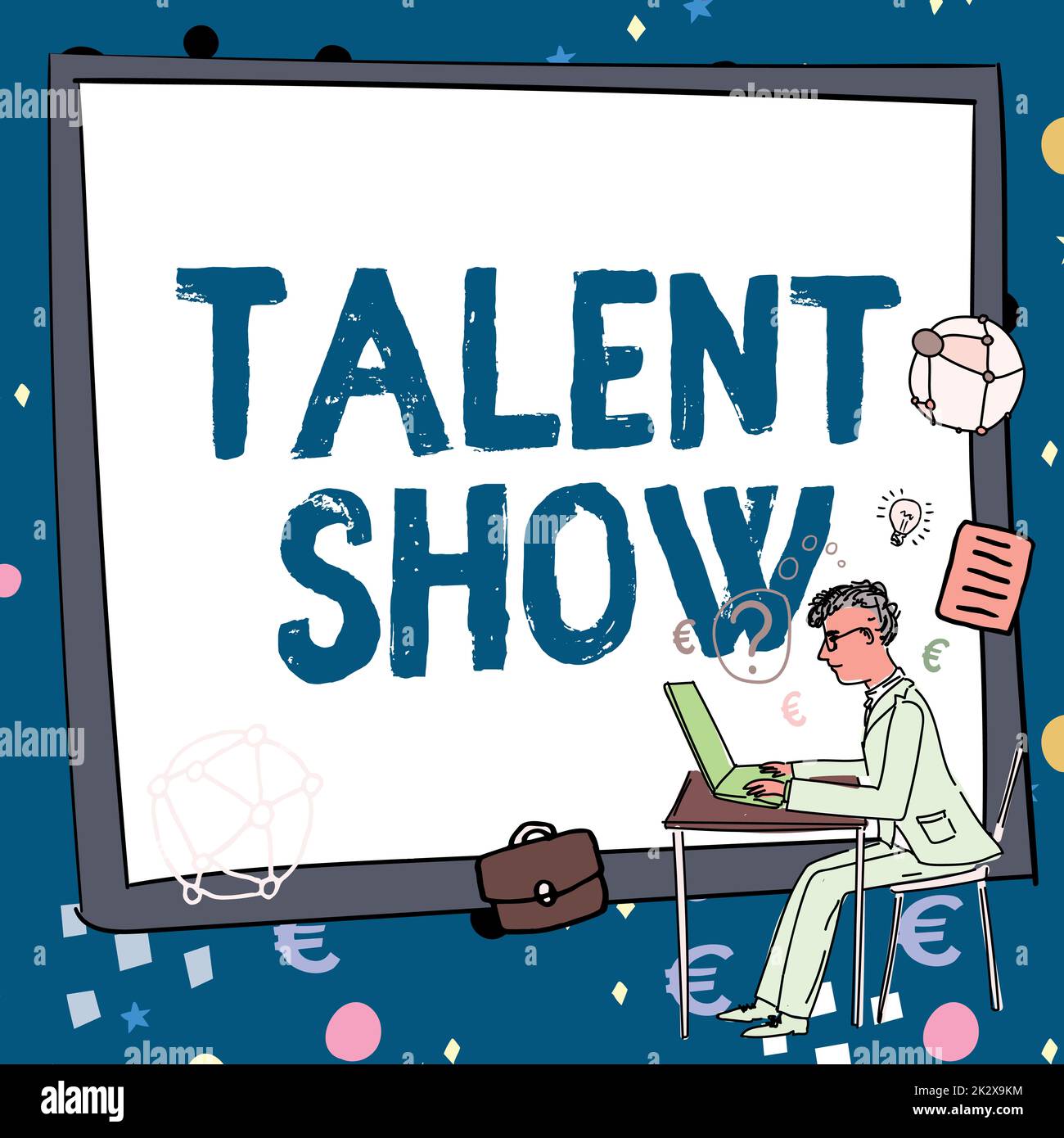 Text sign showing Talent Show. Internet Concept Competition of ...