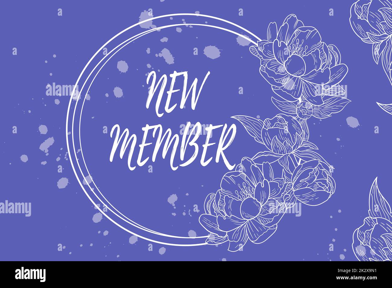 Hand writing sign New Member. Business showcase recruiting employee to ...