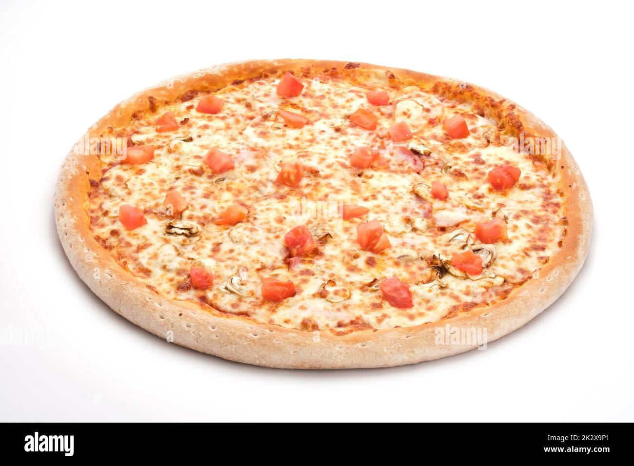 Fresh italian classic original pizza isolated on white background Stock ...