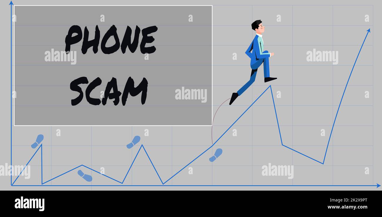 Hand writing sign Phone Scam. Business approach getting unwanted calls ...