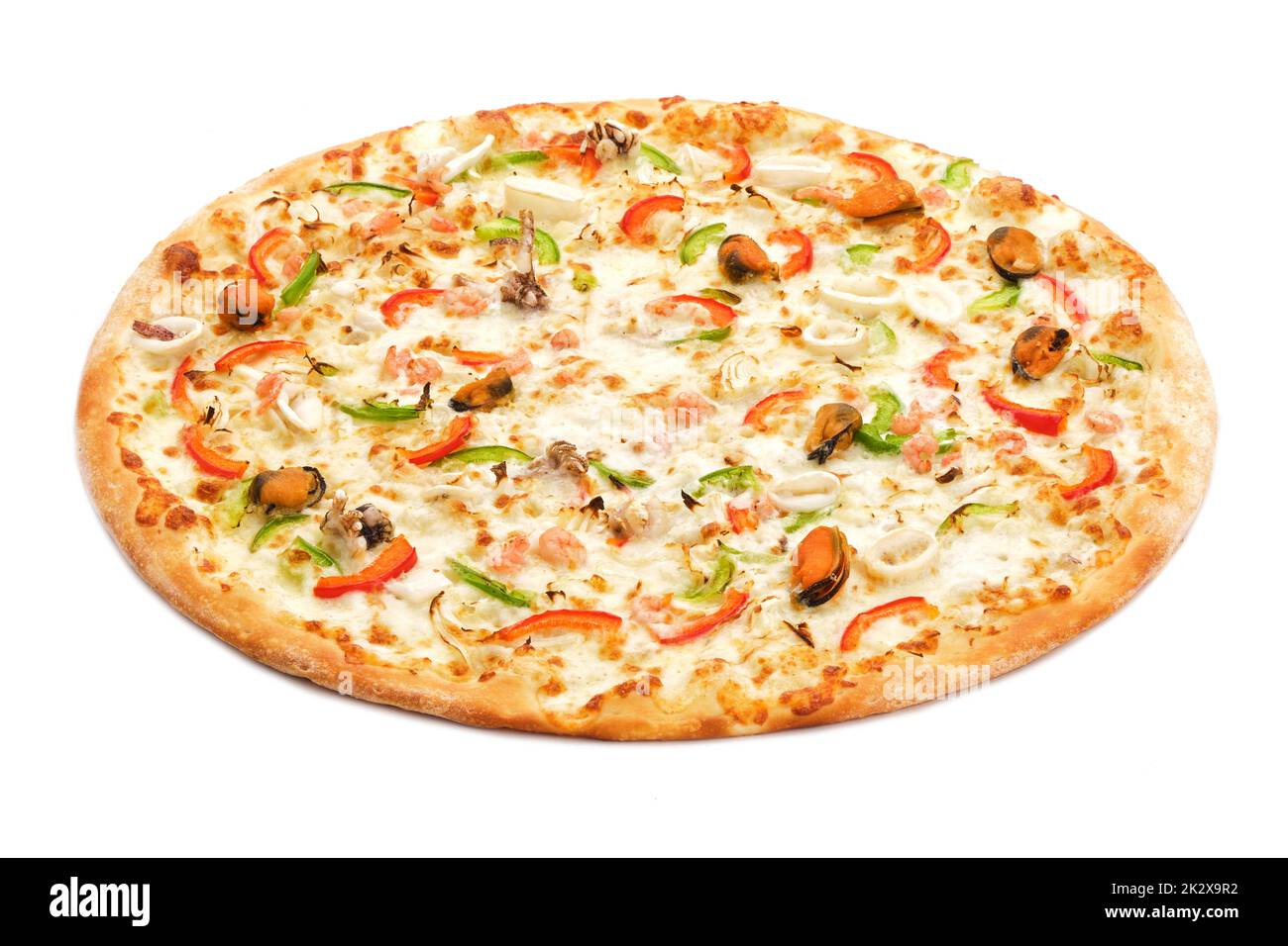 Tasty pizza on the white background hi-res stock photography and images ...