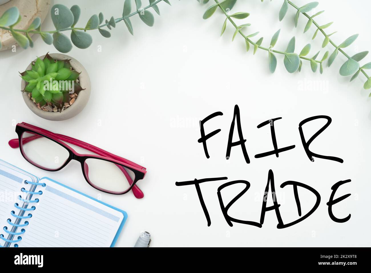 Conceptual caption Fair Trade. Business concept Small increase by a ...