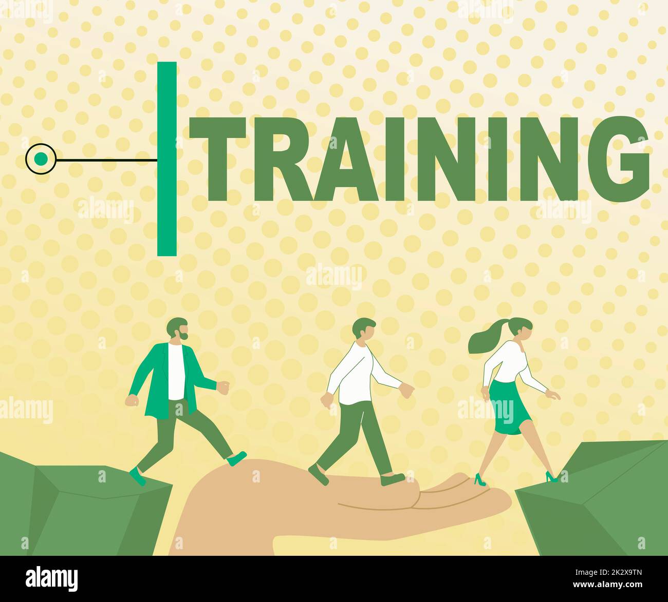 Hand writing sign Training. Concept meaning An activity occurred when ...