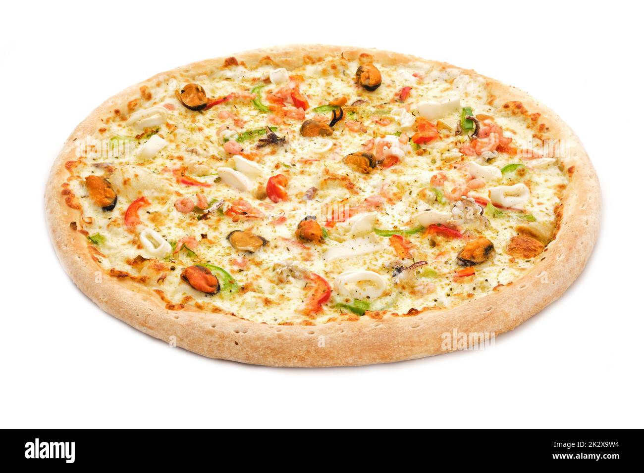 Fresh italian classic original pizza isolated on white background Stock ...