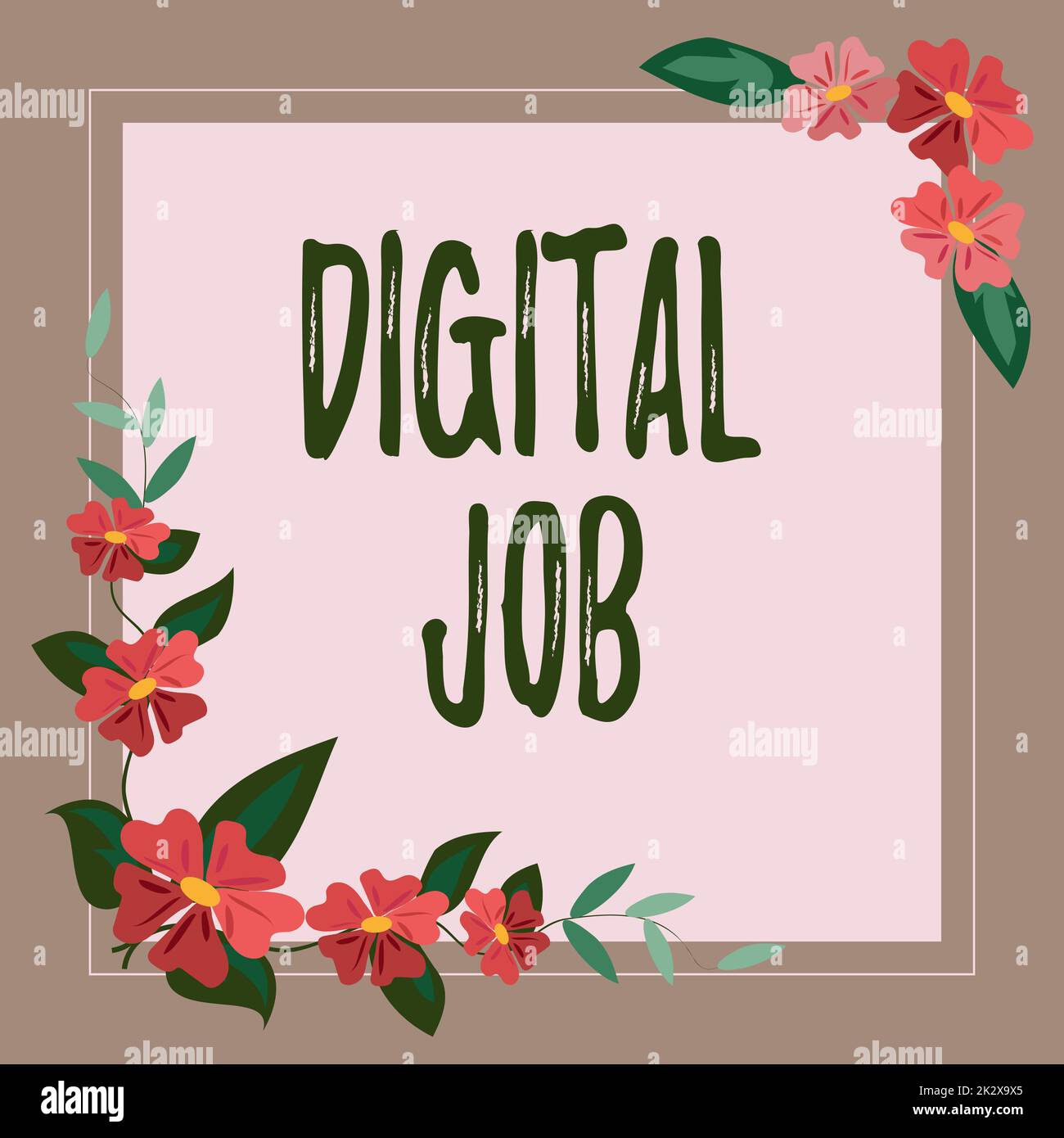Hand writing sign Digital Job. Business idea get paid task done through ...