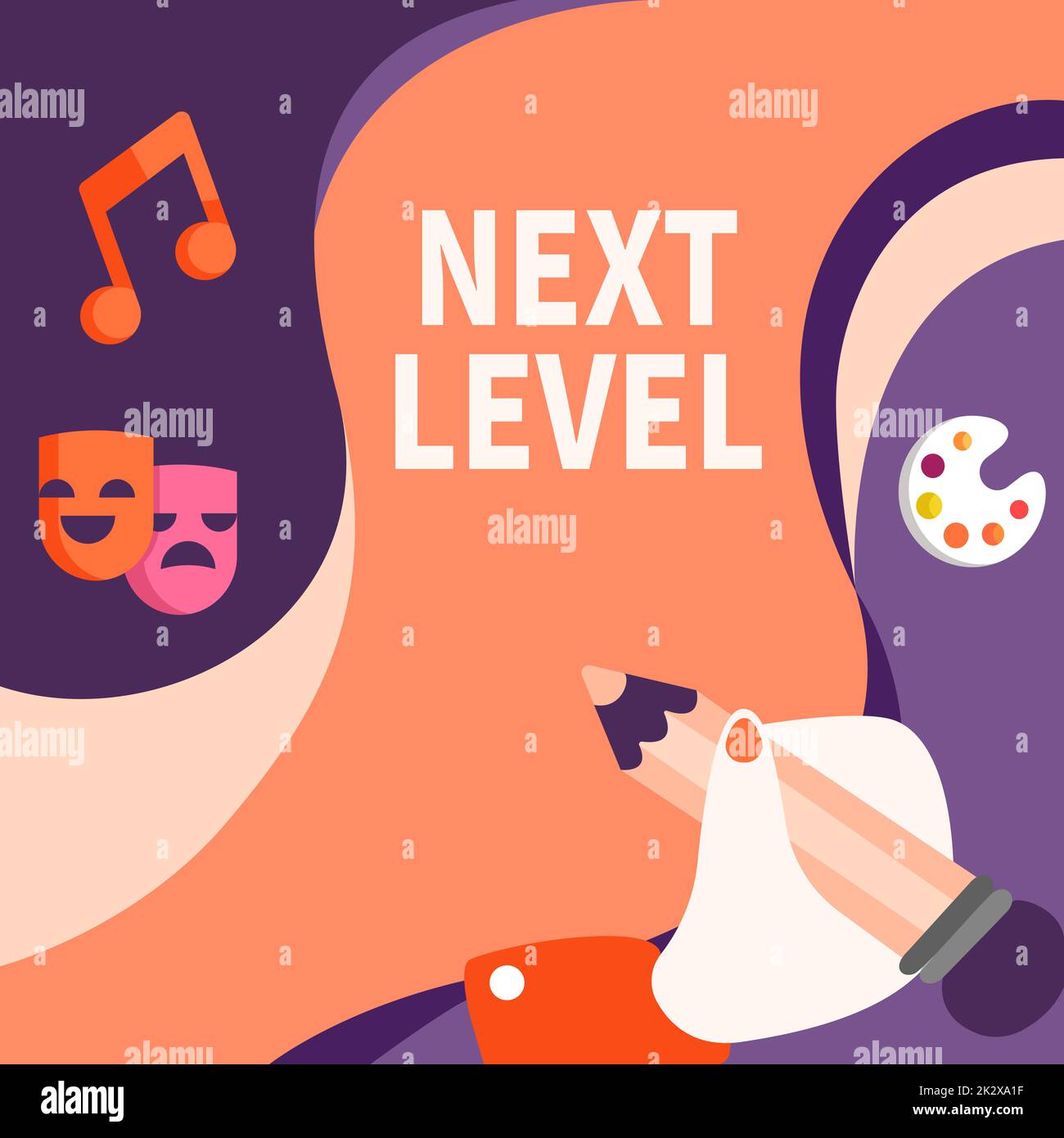 Sign displaying Next Level. Concept meaning having more than one floor ...