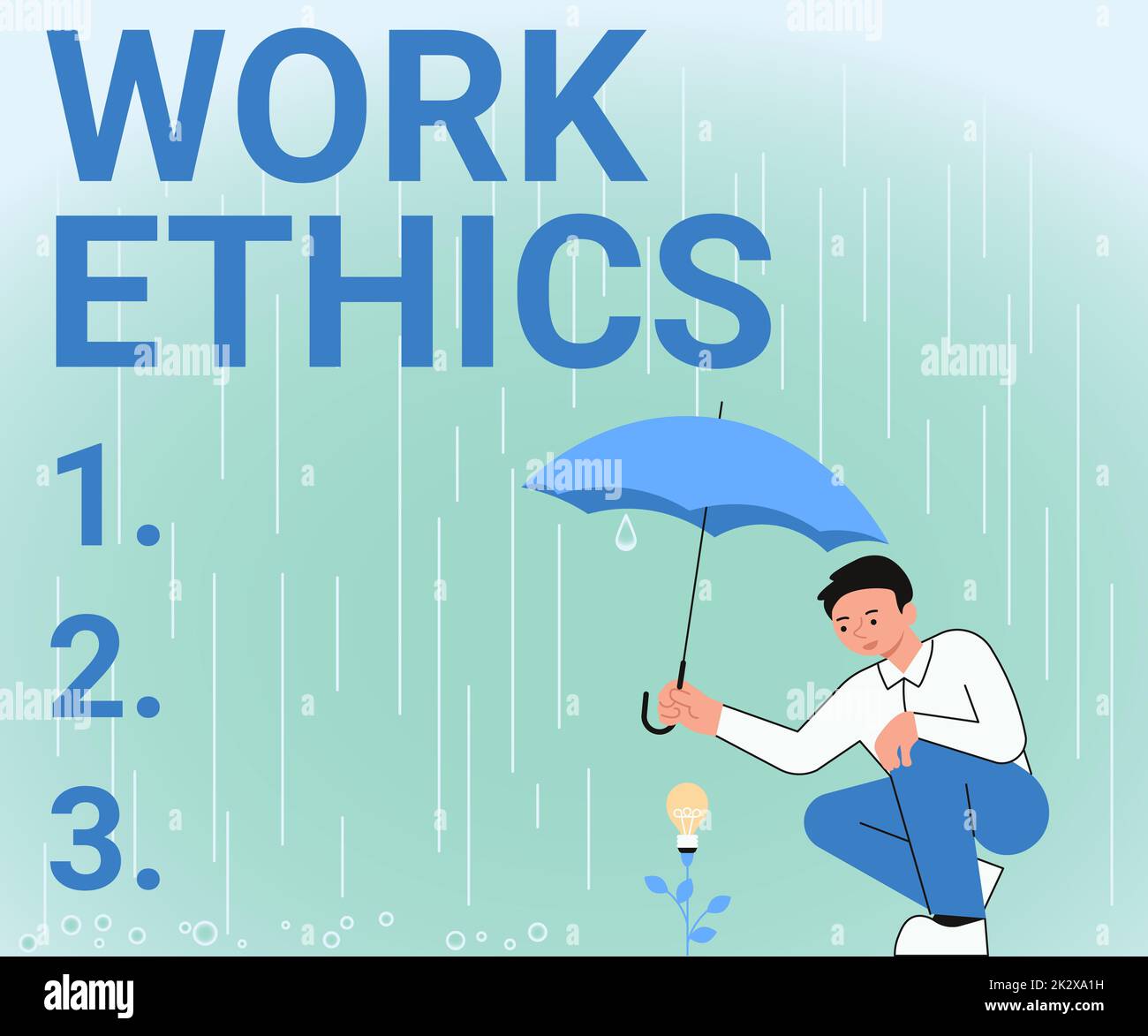 Writing displaying text Work Ethics. Word Written on A set of values ...