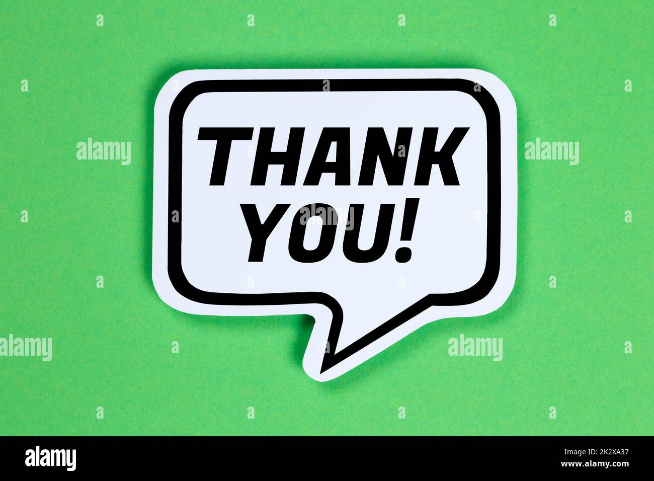 Thank you speech bubble communication concept talking saying Stock ...