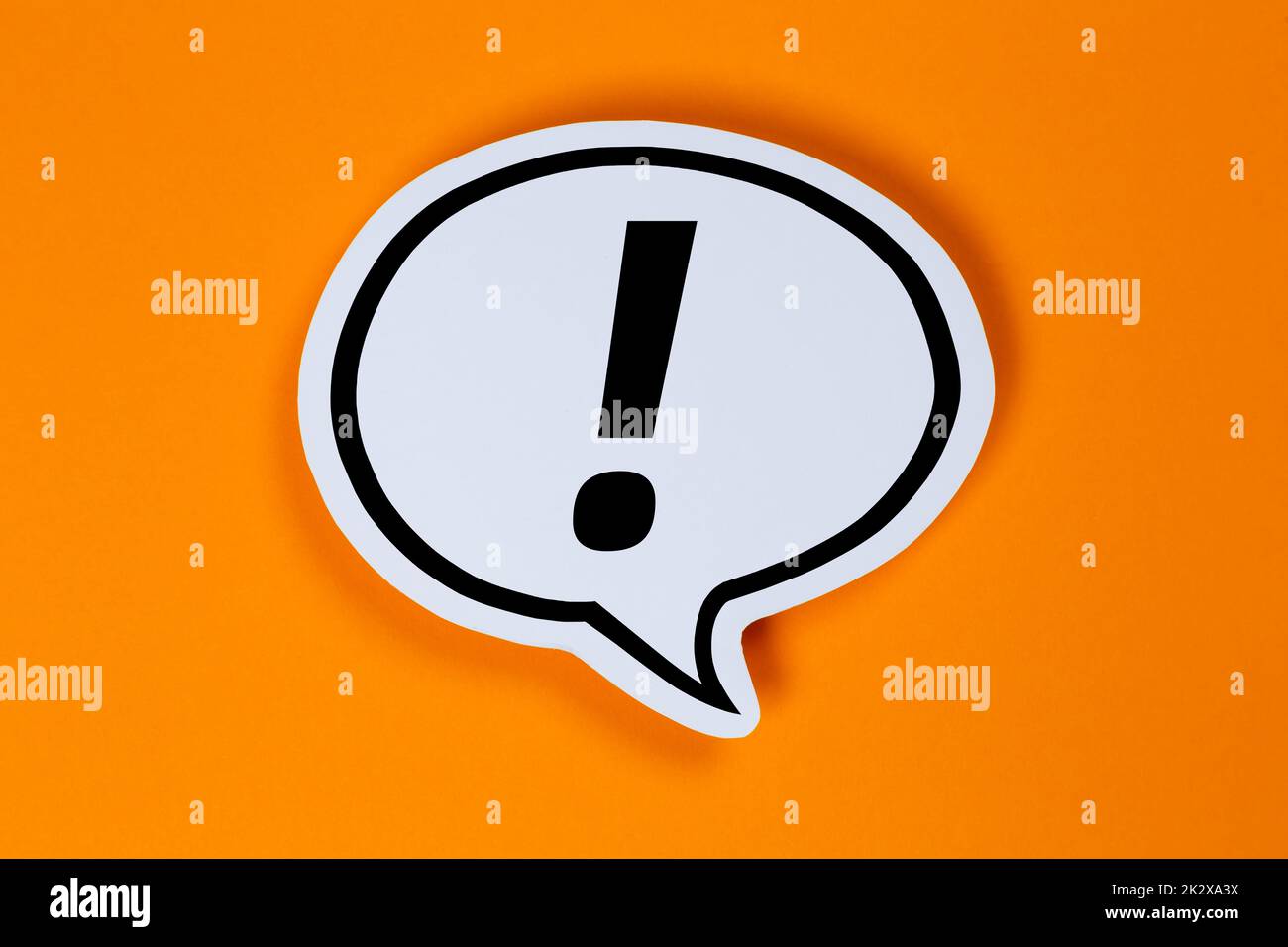 Exclamation mark attention notification alert alarm notice symbol ...