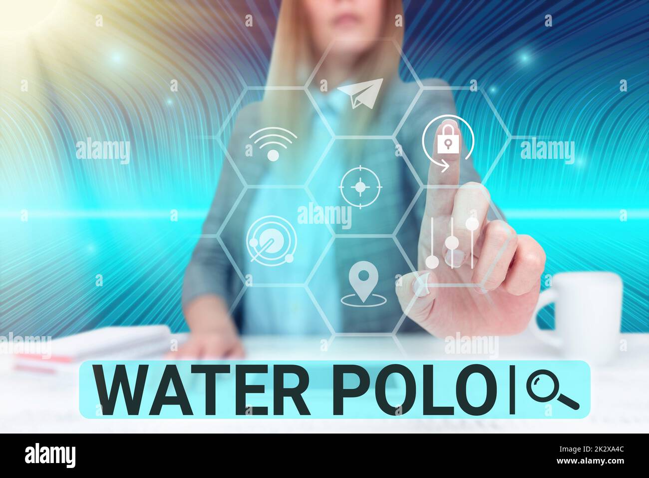 Hand writing sign Water Polo. Business idea competitive team sport ...