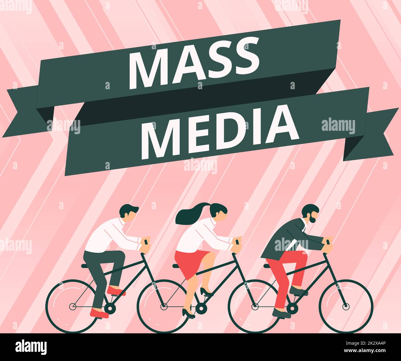 Writing displaying text Mass Media. Word for Group showing making news ...