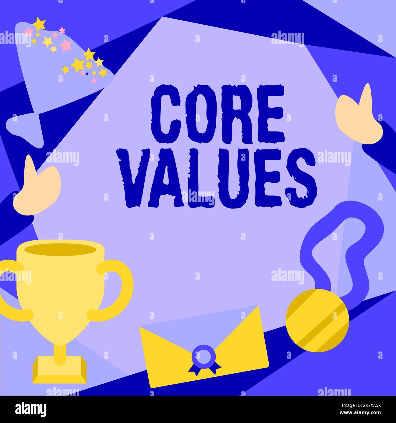 Handwriting text Core Values. Business overview belief person or ...