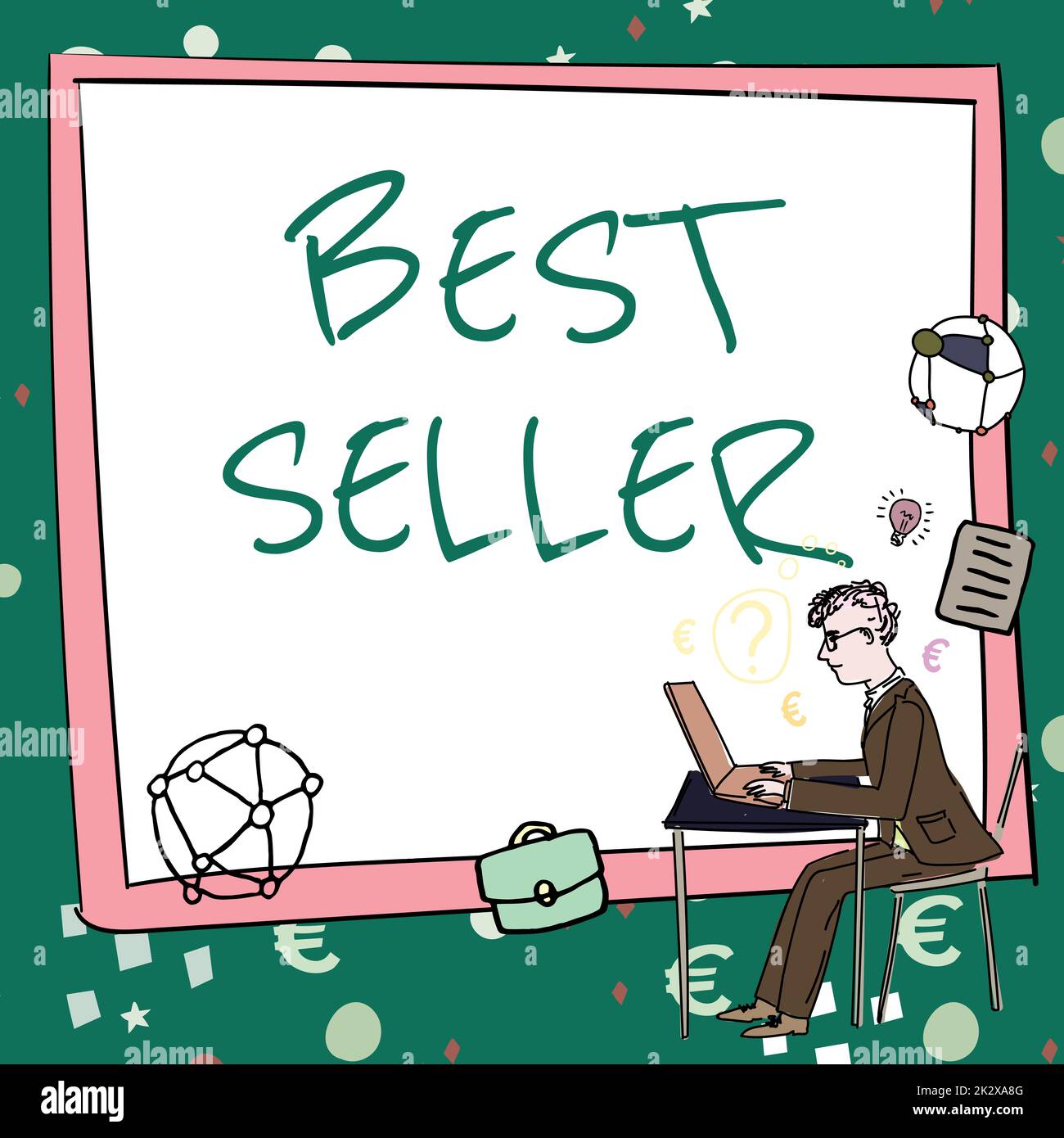 Handwriting text Best Seller. Internet Concept book or other product ...