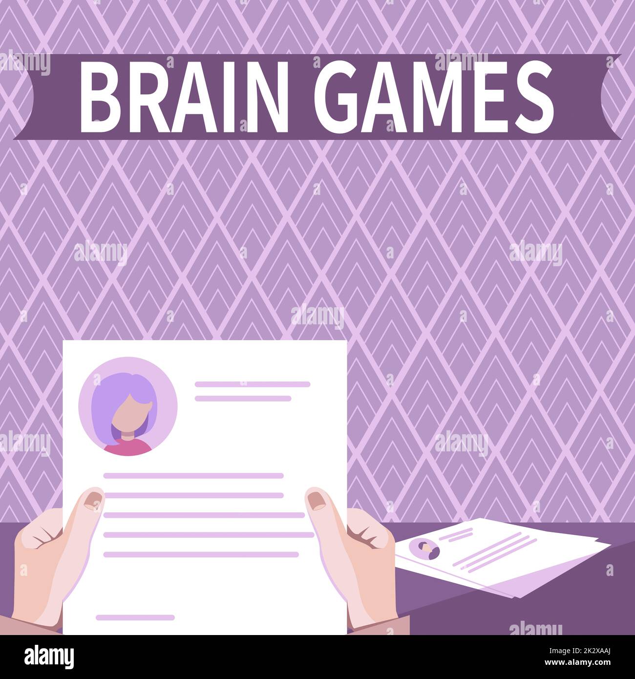 Sign displaying Brain Games. Business showcase psychological tactic to ...
