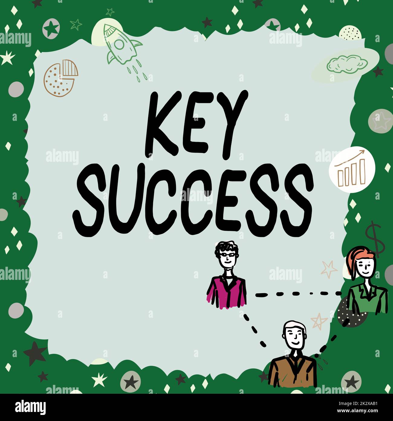 Sign displaying Key Success. Business concept generally three to five ...