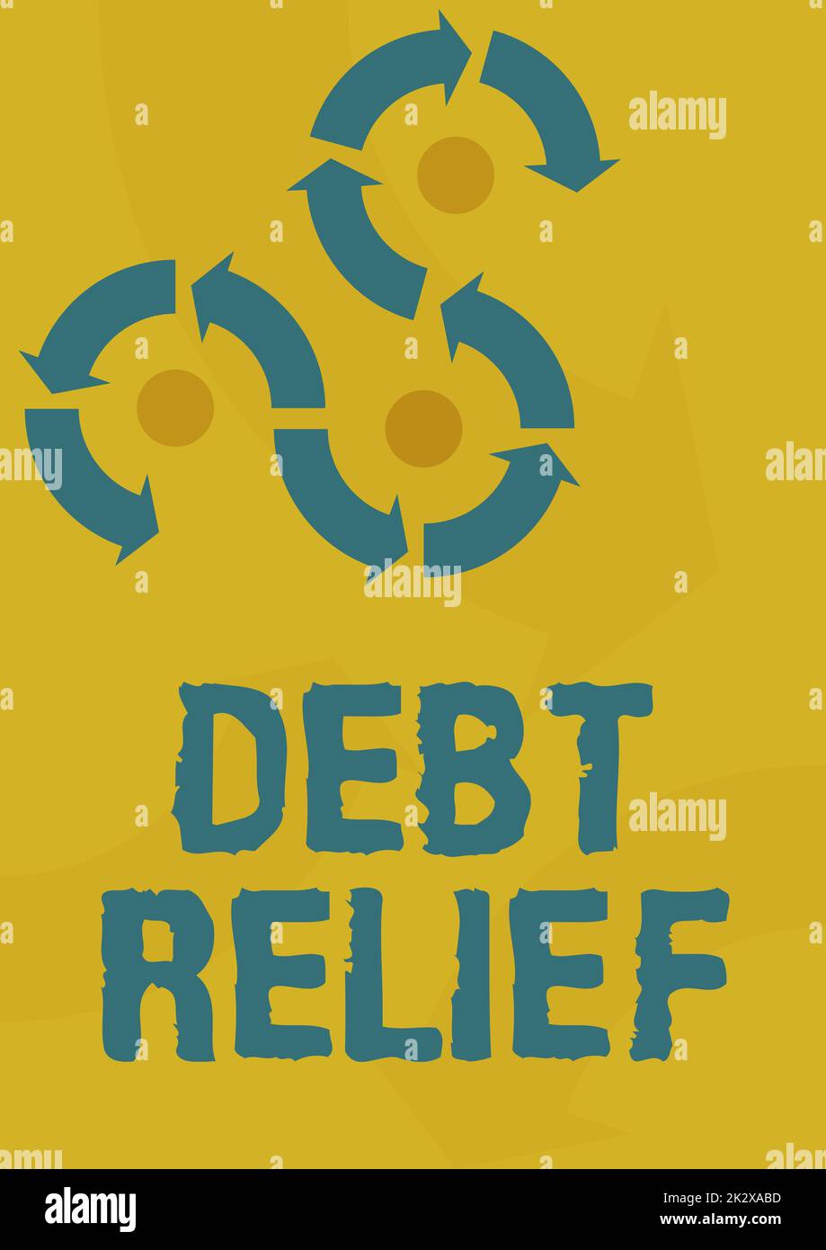 Inspiration showing sign Debt Relief. Business concept partial or total ... Inspiration showing sign Debt Relief. Business concept partial or total ...