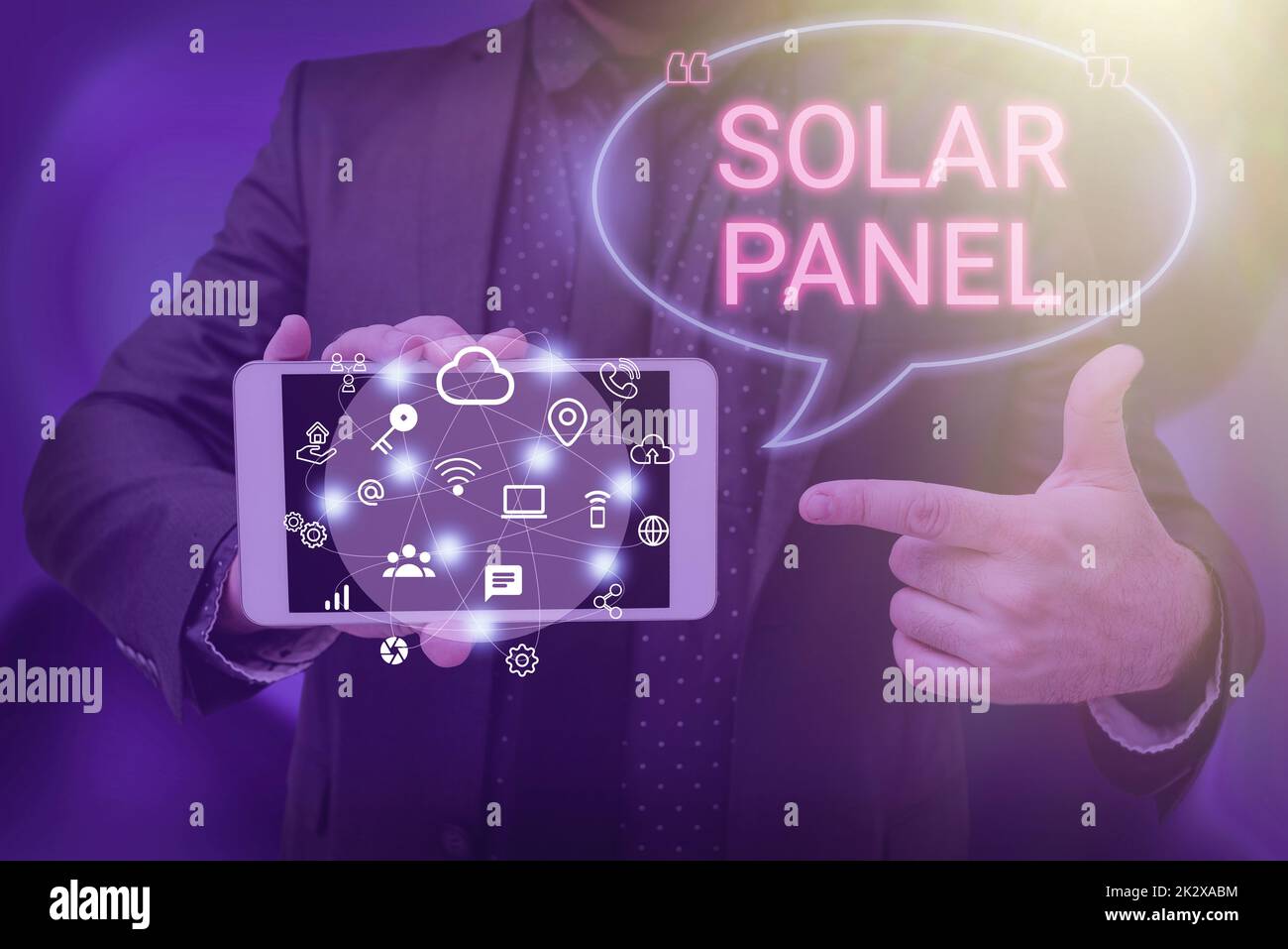 Text showing inspiration Solar Panel. Business showcase designed to ...