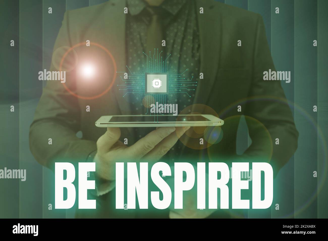 Text sign showing Be Inspired. Business idea extraordinary quality as ...