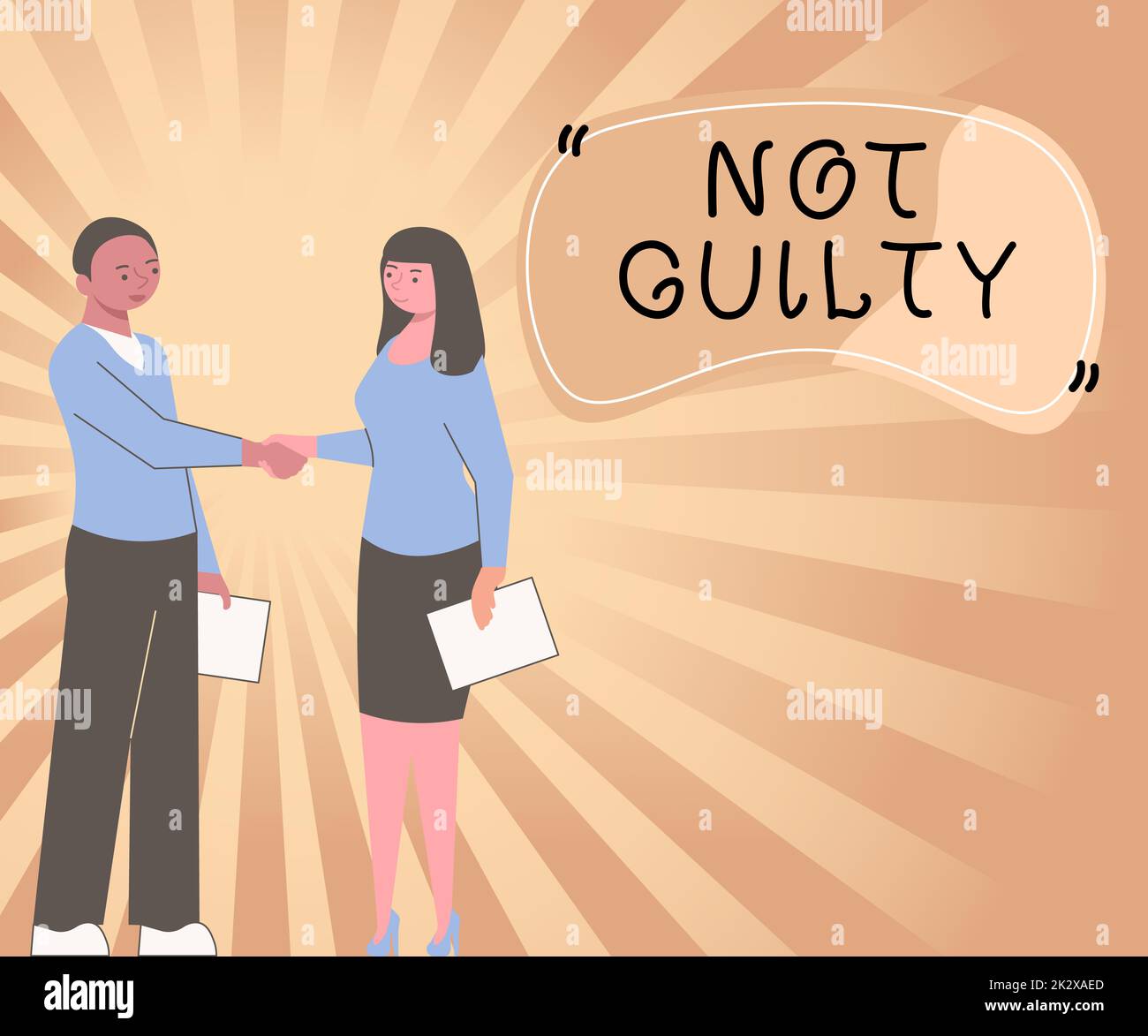 Sign displaying Not Guilty. Conceptual photo someone is innocent didnt ...