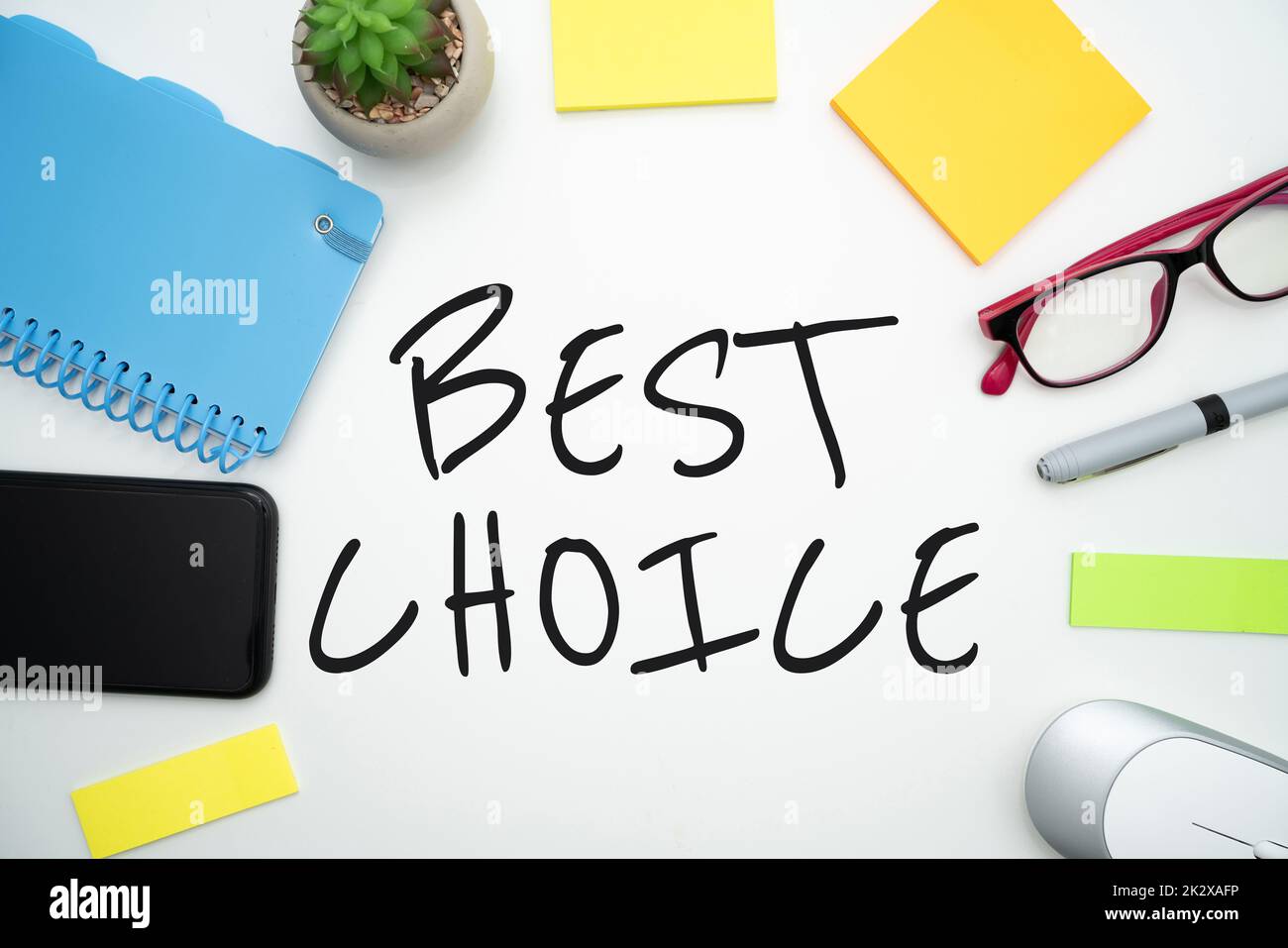 Conceptual Caption Best Choice Word Written On Act Of Picking Or Deciding Between Two Or More