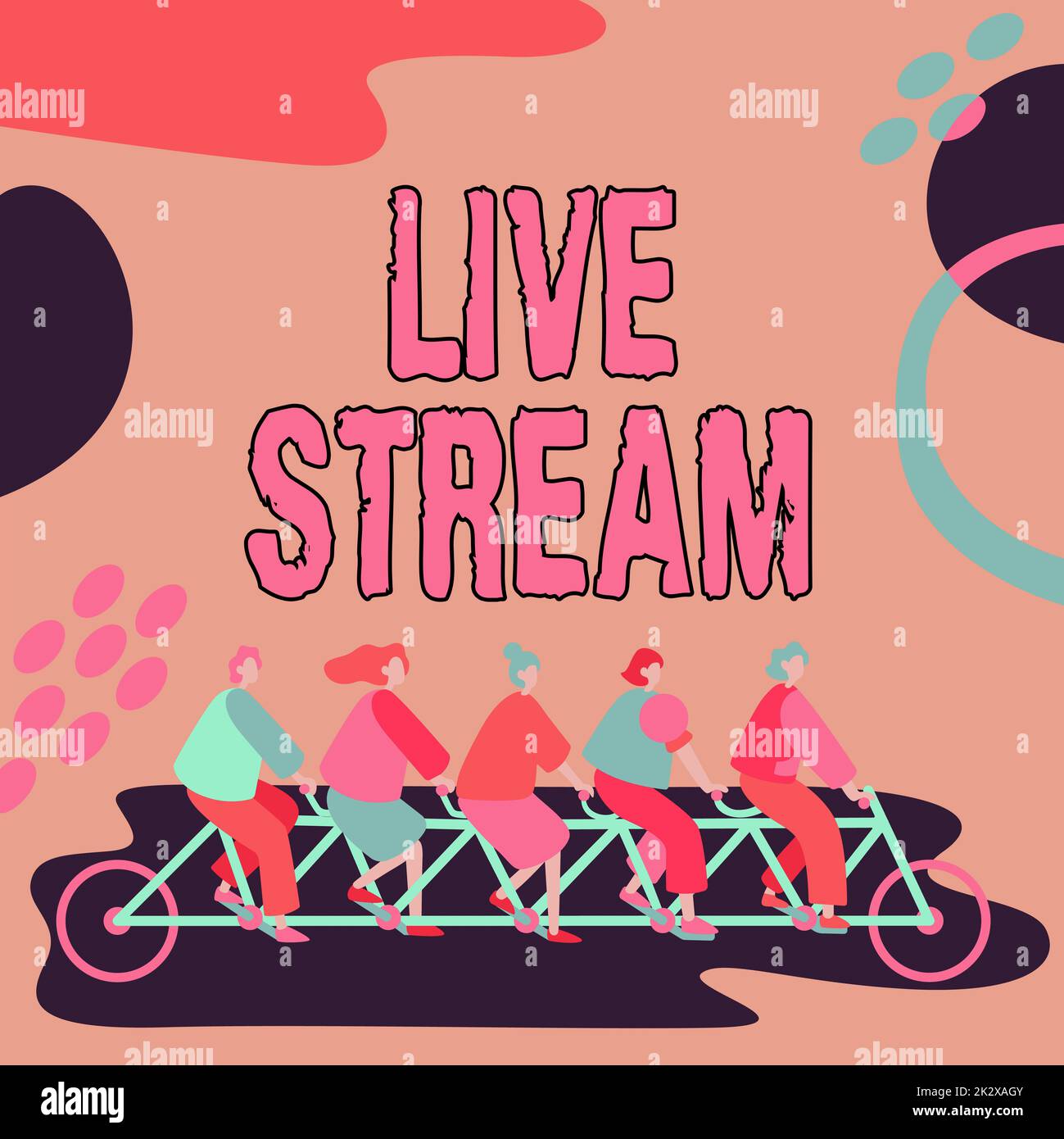 Text showing inspiration Live Stream. Internet Concept transmit or ...