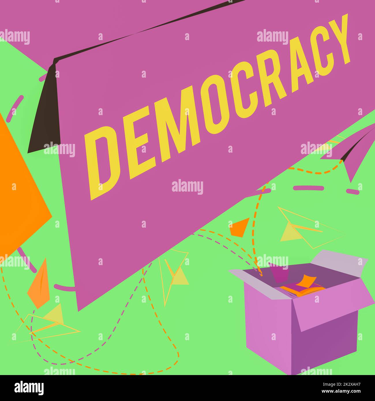Inspiration showing sign Democracy. Business idea freedom of the ...