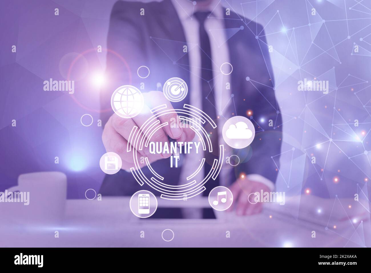 Inspiration showing sign Quantify It. Business concept Measure the size ...