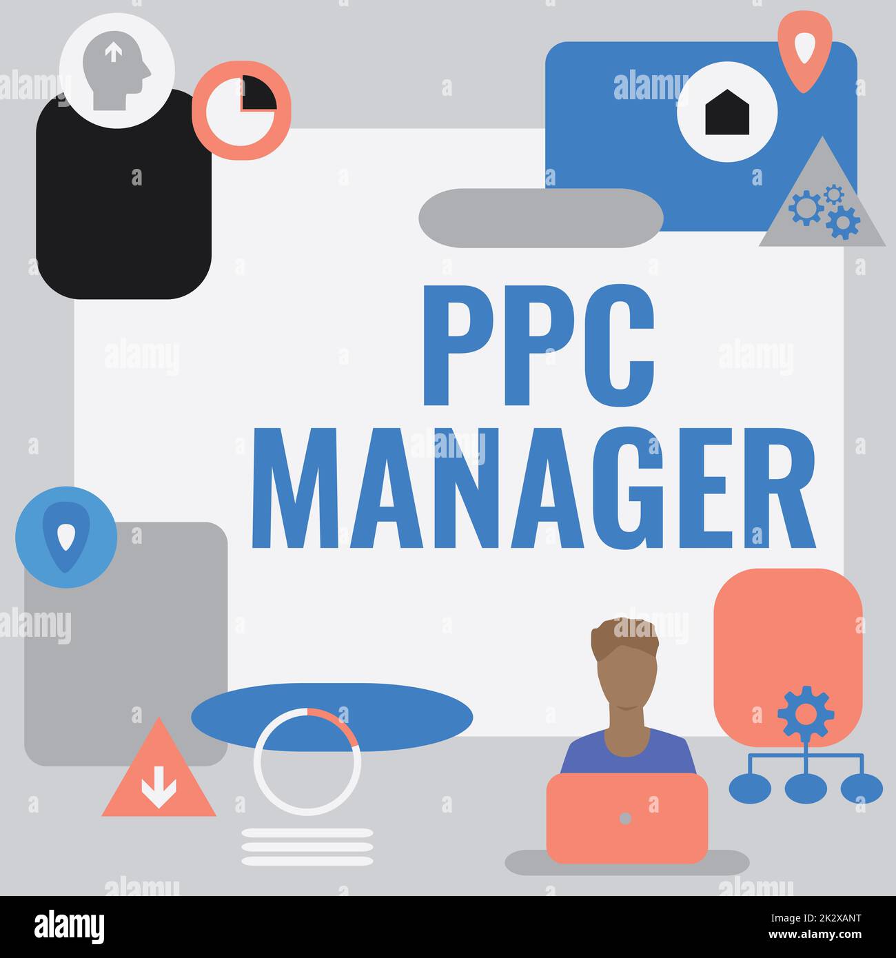 Hand writing sign Ppc Manager. Business overview which advertisers pay ...