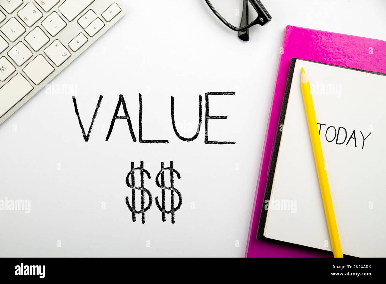 Conceptual display Value Dolar. Internet Concept the worth of the ...