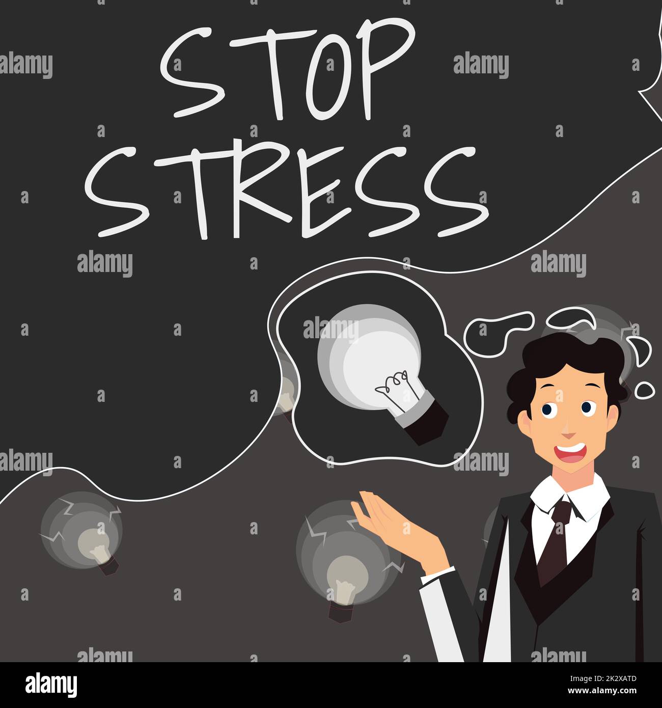 Sign displaying Stop Stress. Internet Concept Seek help Take medicines ...
