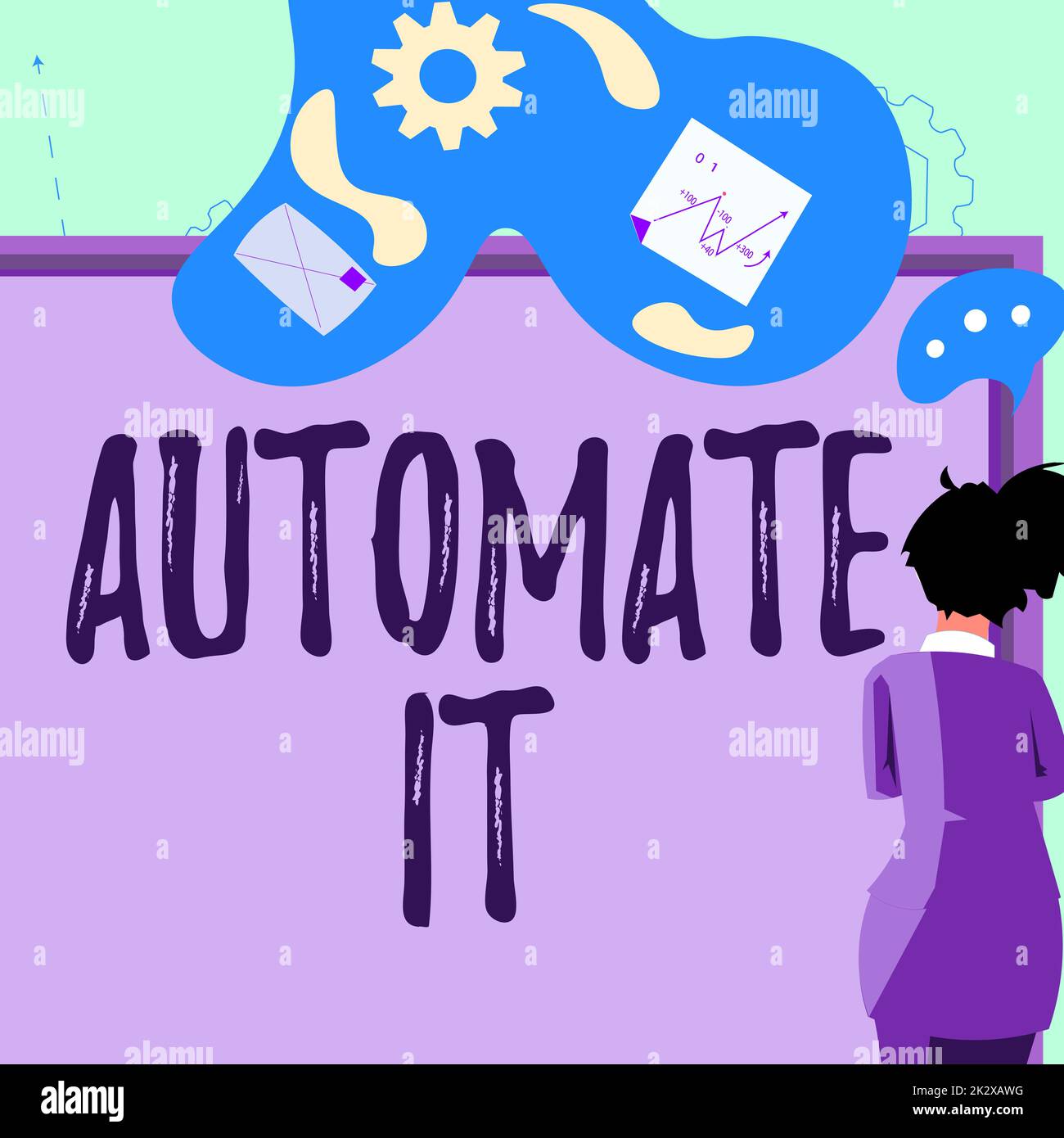 Text sign showing Automate It. Business approach convert process or ...