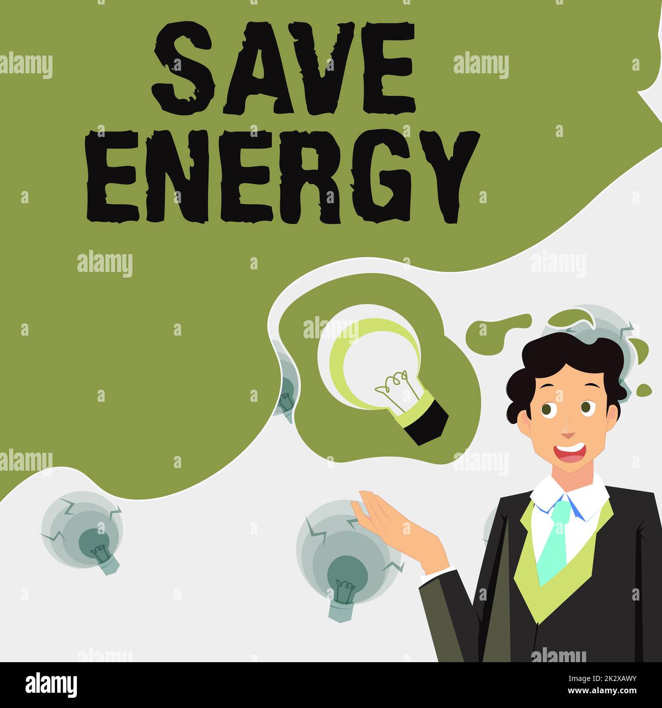 Writing displaying text Save Energy. Concept meaning decreasing the ...