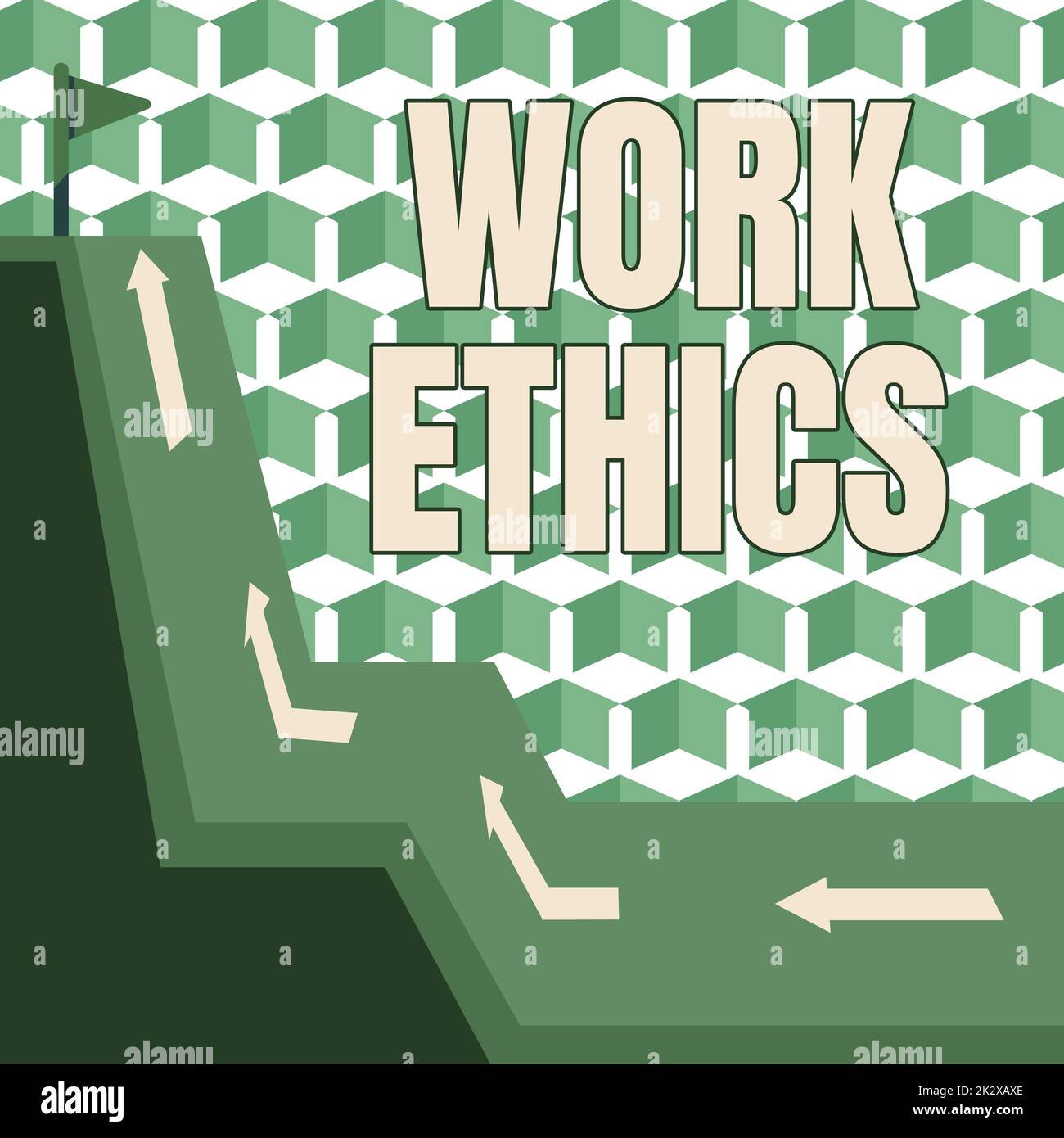 Text sign showing Work Ethics. Internet Concept A set of values ...