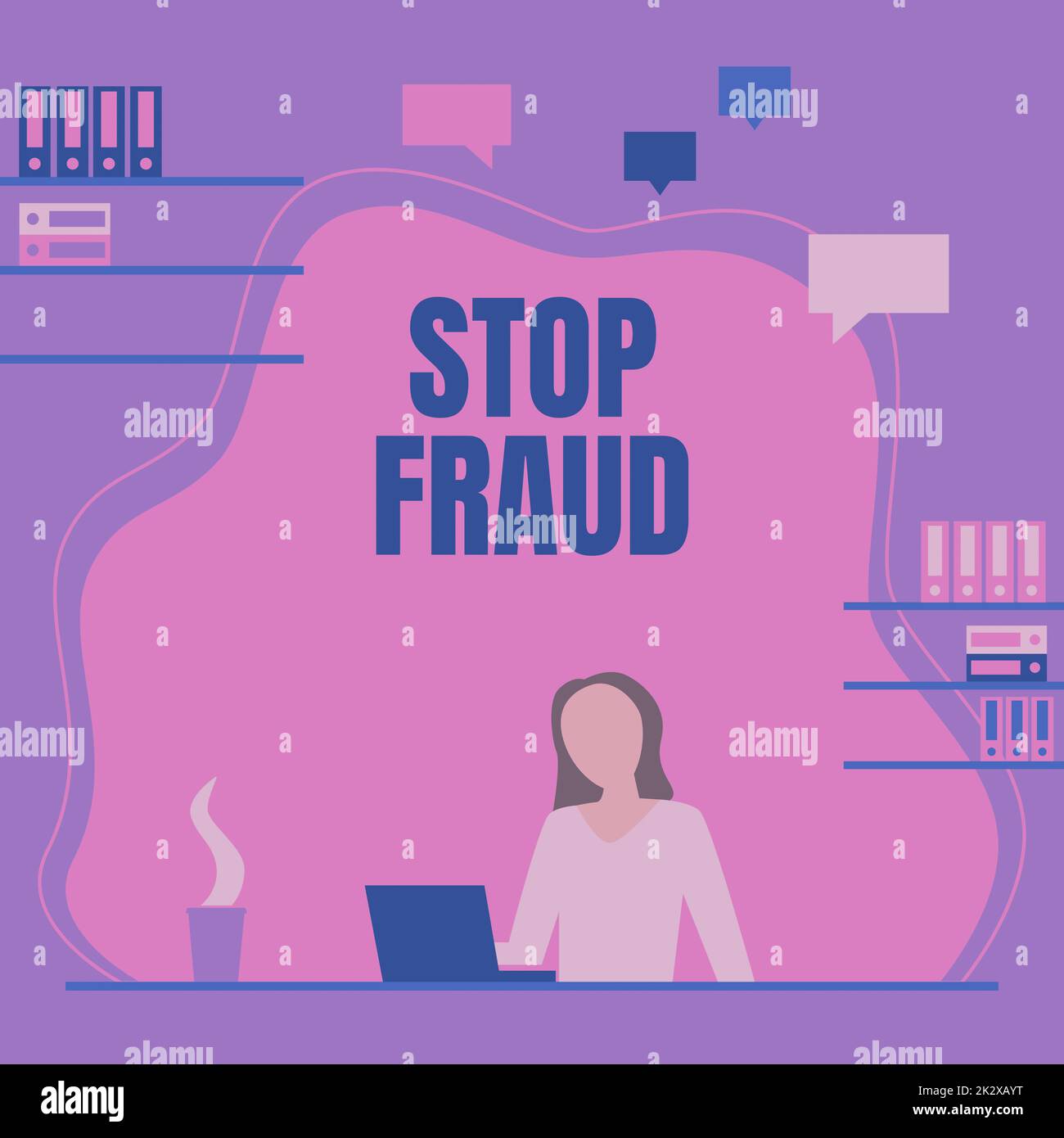 Writing displaying text Stop Fraud. Word Written on campaign advices ...