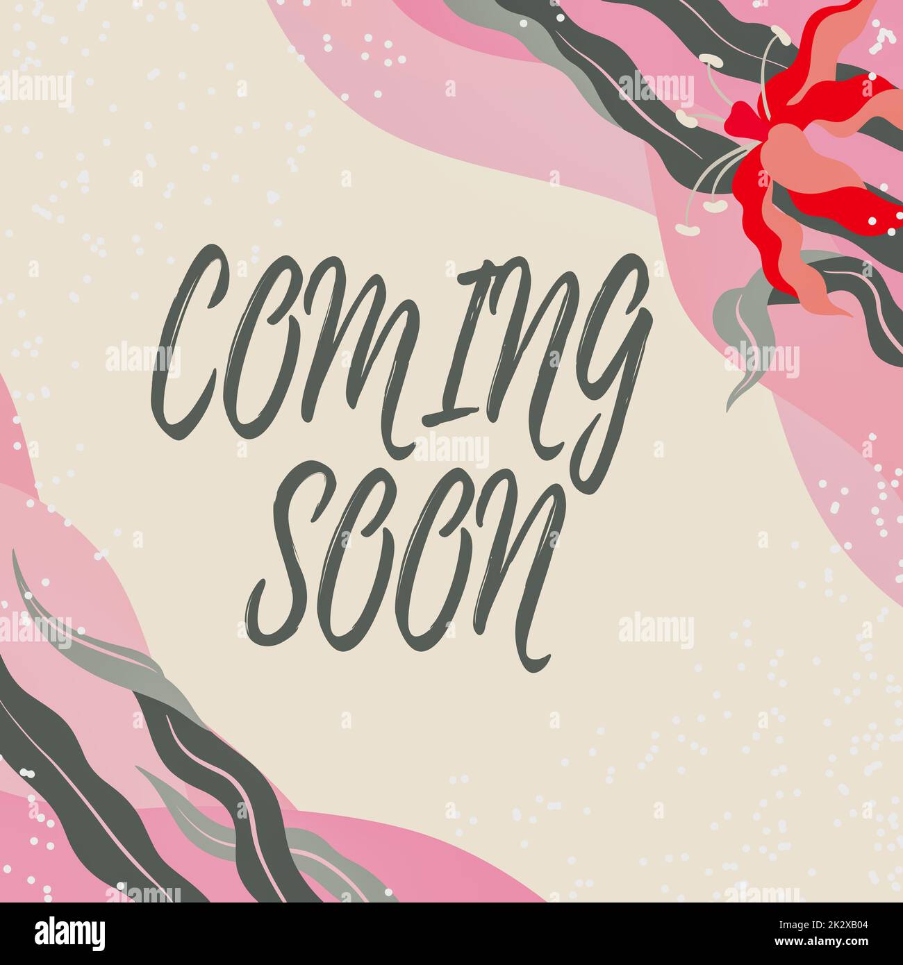 Text showing inspiration Coming Soon. Conceptual photo something is ...