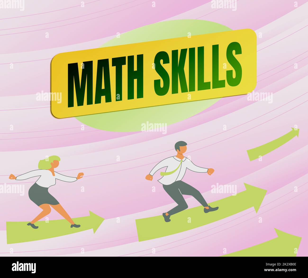 Conceptual caption Math Skills. Business concept starting to learn how ...