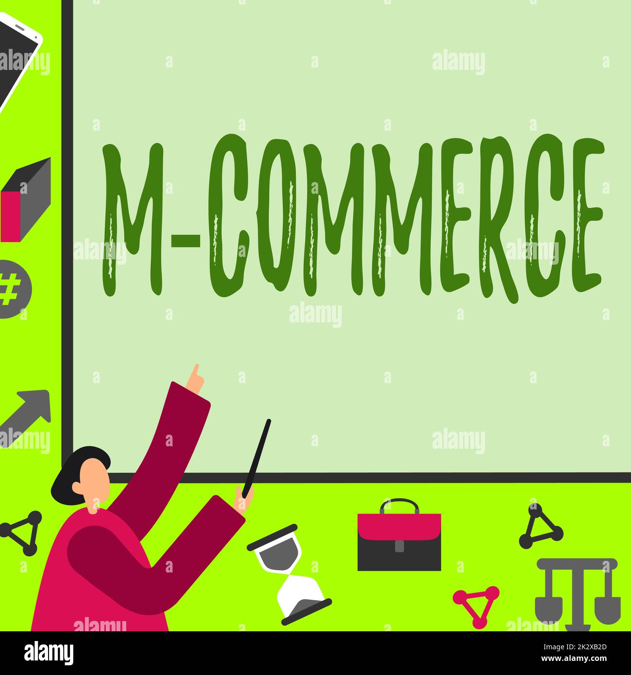 Text showing inspiration M Commerce. Business concept commercial ...