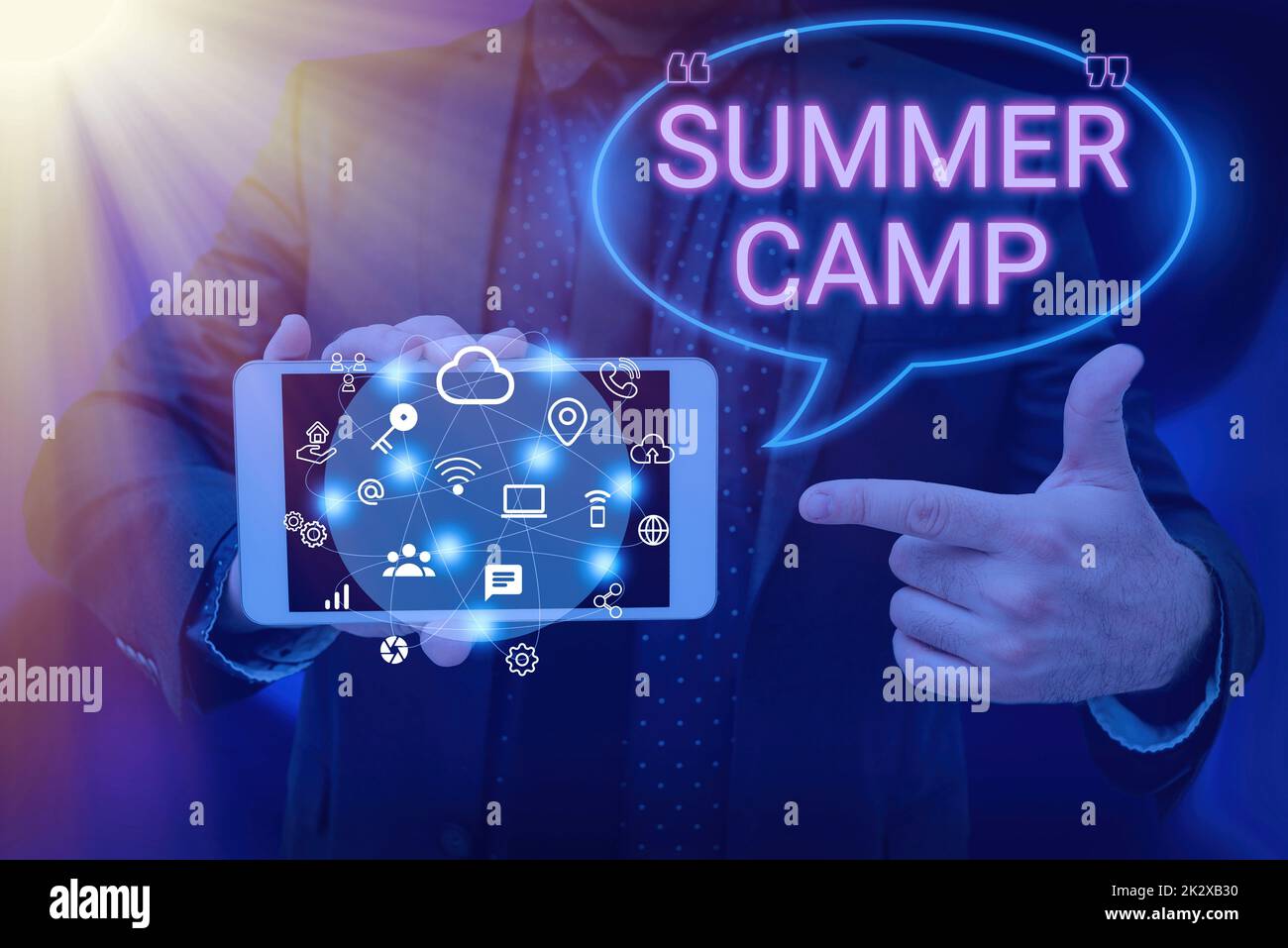 Text showing inspiration Summer Camp. Business concept Supervised ...