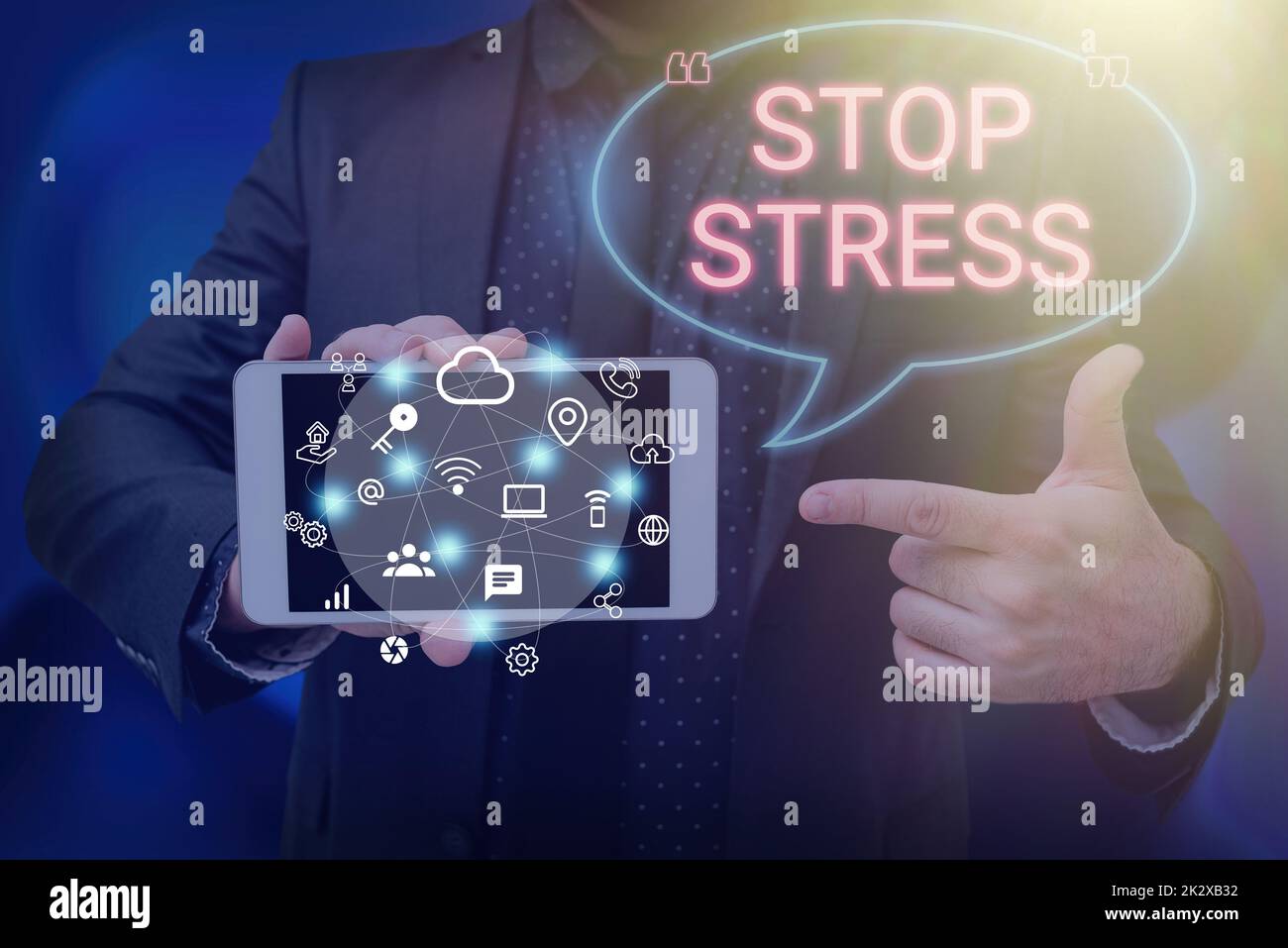 Text showing inspiration Stop Stress. Business approach Seek help Take ...