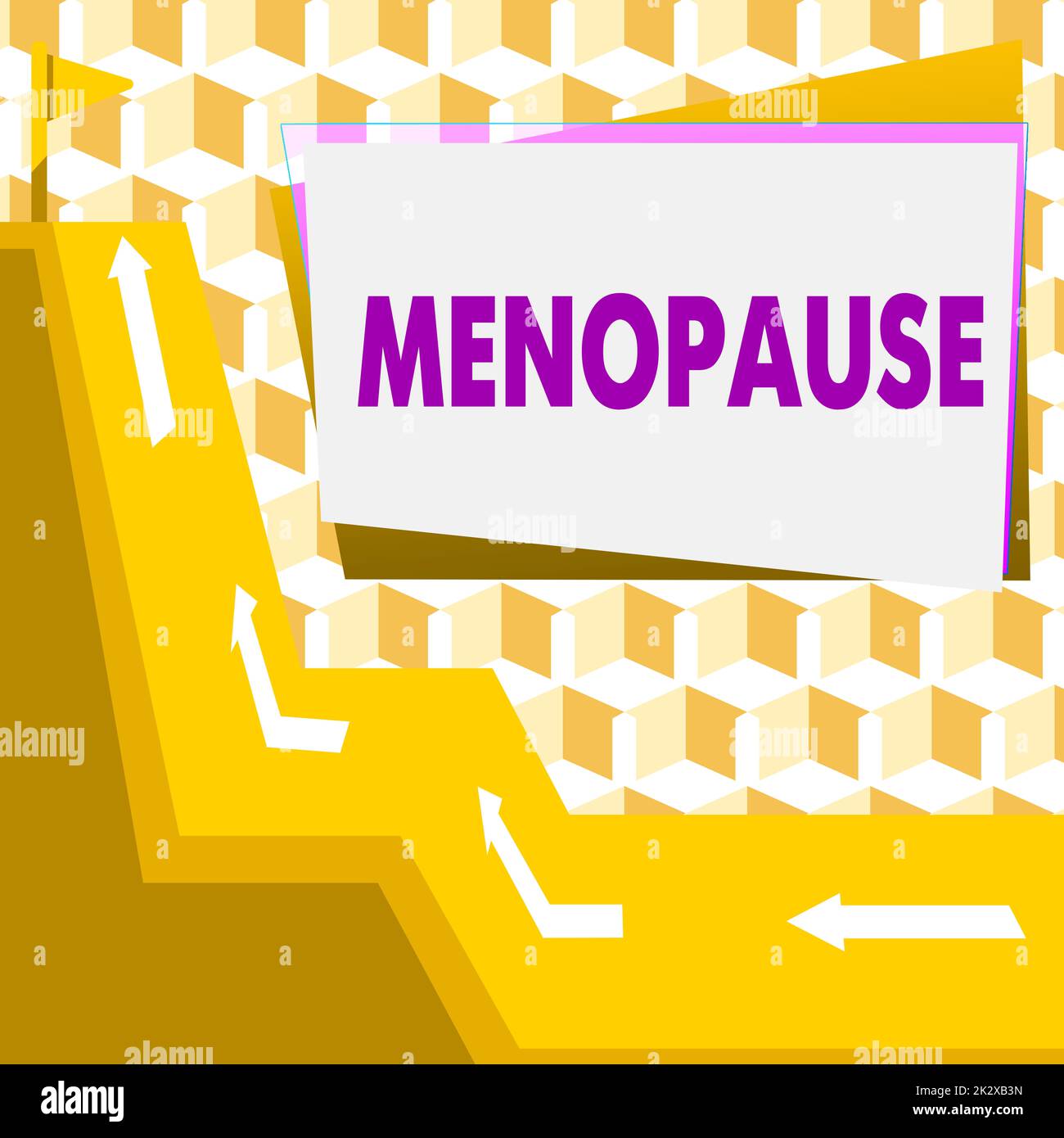 Inspiration showing sign Menopause. Word Written on Period of permanent ...