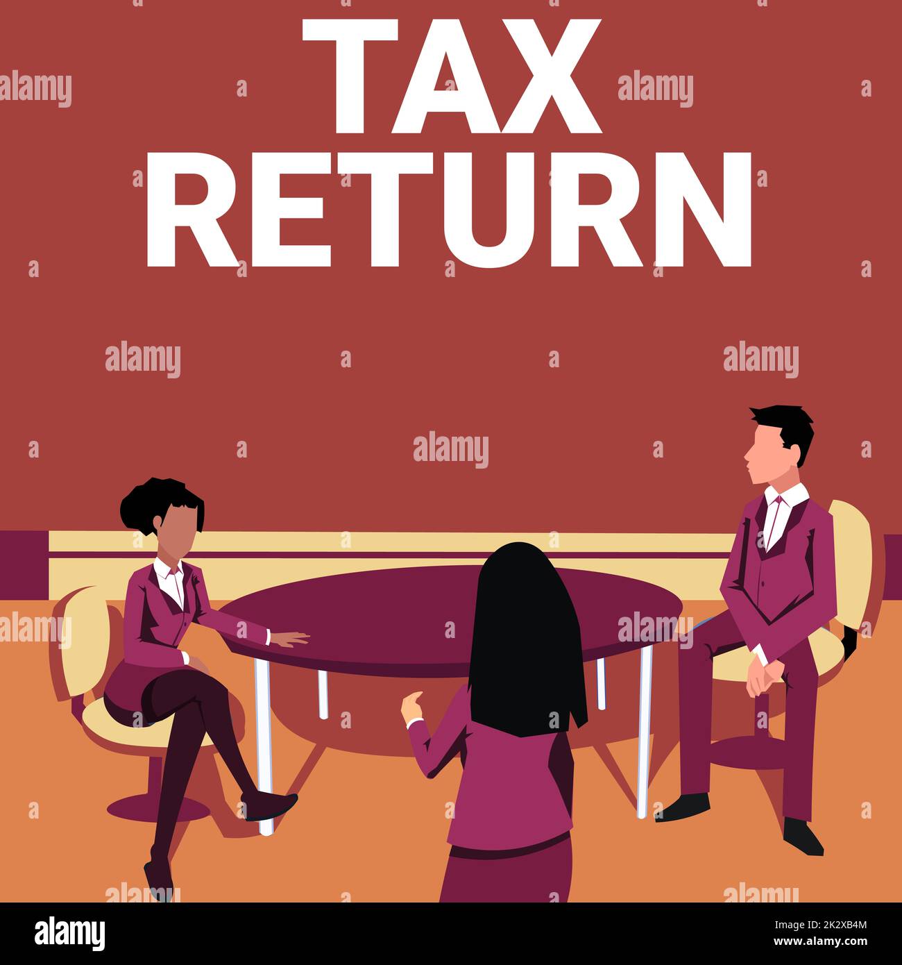 Text showing inspiration Tax Return. Business concept which taxpayer makes annual statement of ...