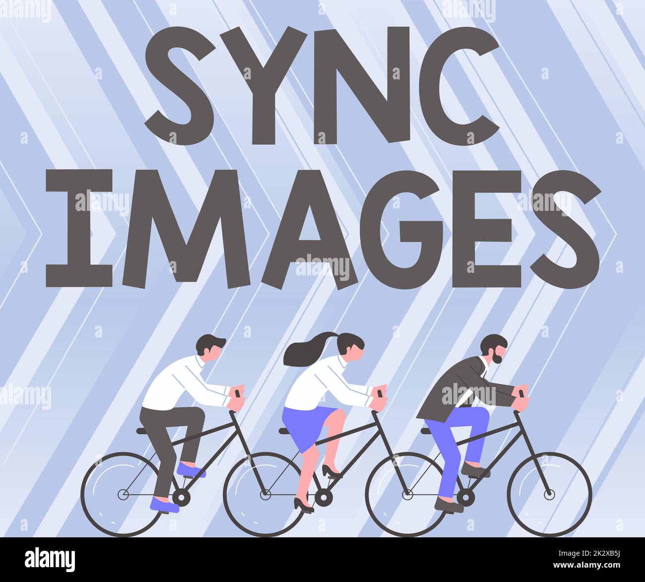 Text sign showing Sync Images. Internet Concept Making photos identical ...