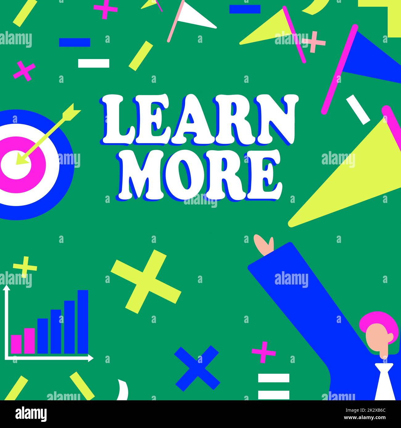 Sign displaying Learn More. Internet Concept Deepen knowledge of the ...