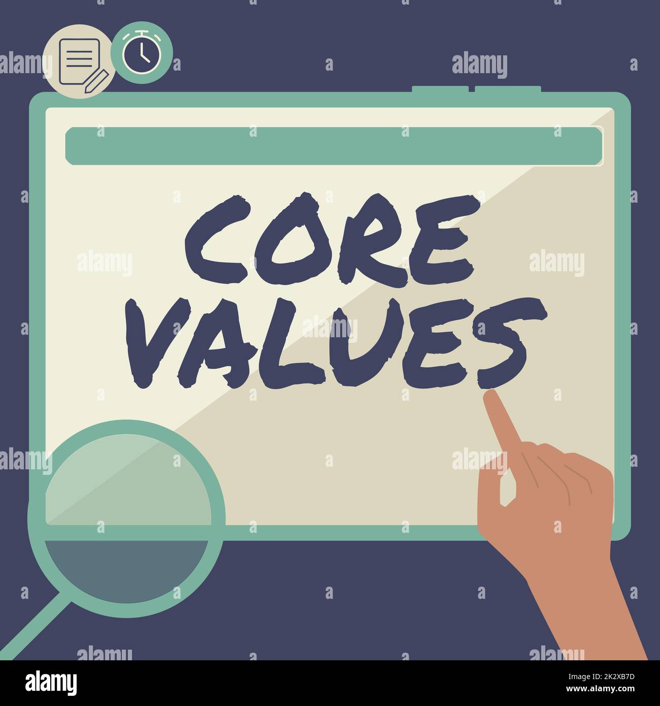 Writing displaying text Core Values. Business approach belief person or ... Writing displaying text Core Values. Business approach belief person or ...