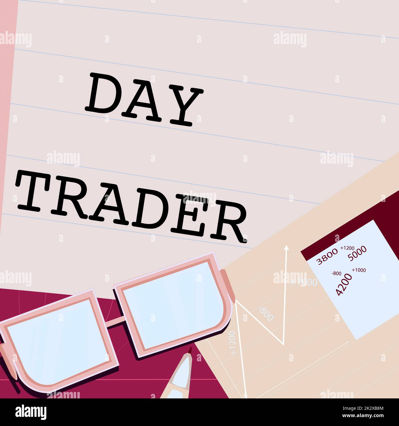 Text showing inspiration Day Trader. Business concept A person that buy ...