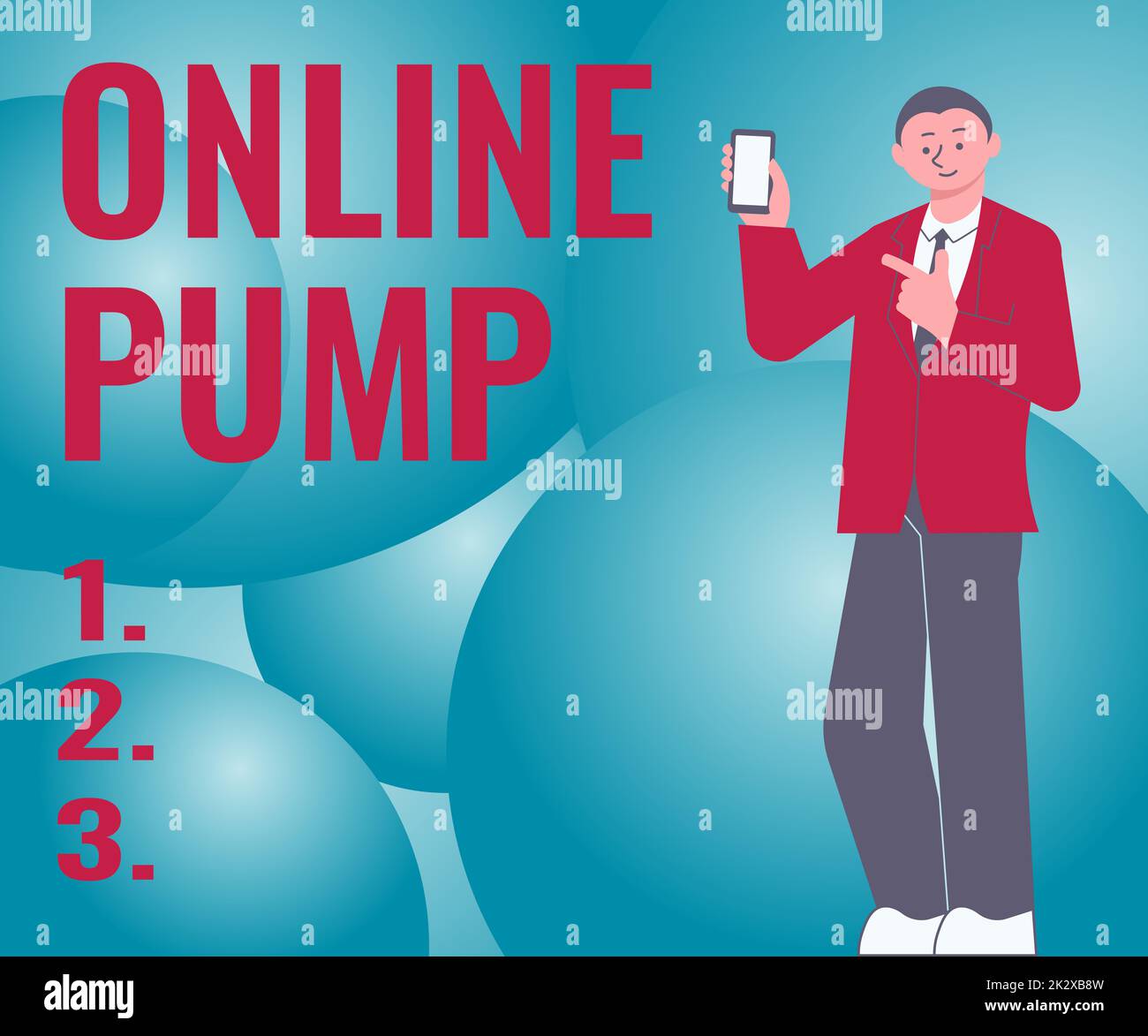 Handwriting text Online Pump. Business approach device which moves ...