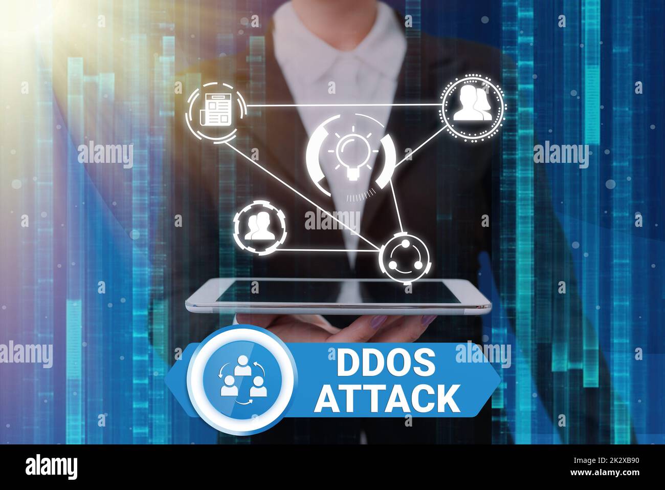 Hand writing sign Ddos Attack. Business approach perpetrator seeks to ...