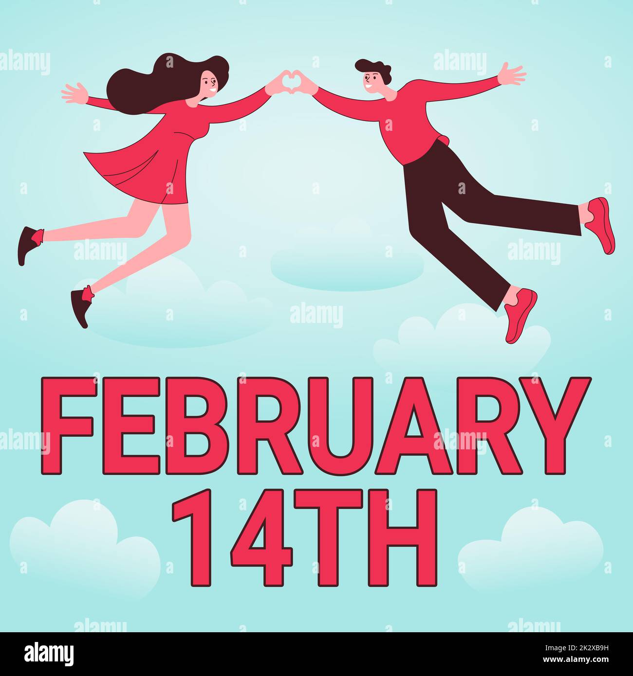Inspiration showing sign FEBRUARY 14TH. Business idea Lovers Day named ...