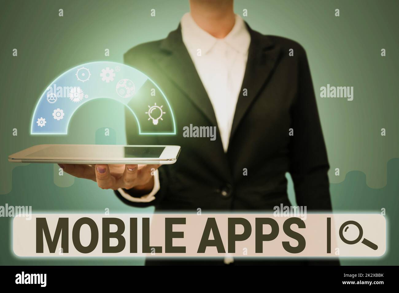 Writing displaying text Mobile Apps. Concept meaning small programs are made to work on phones ...