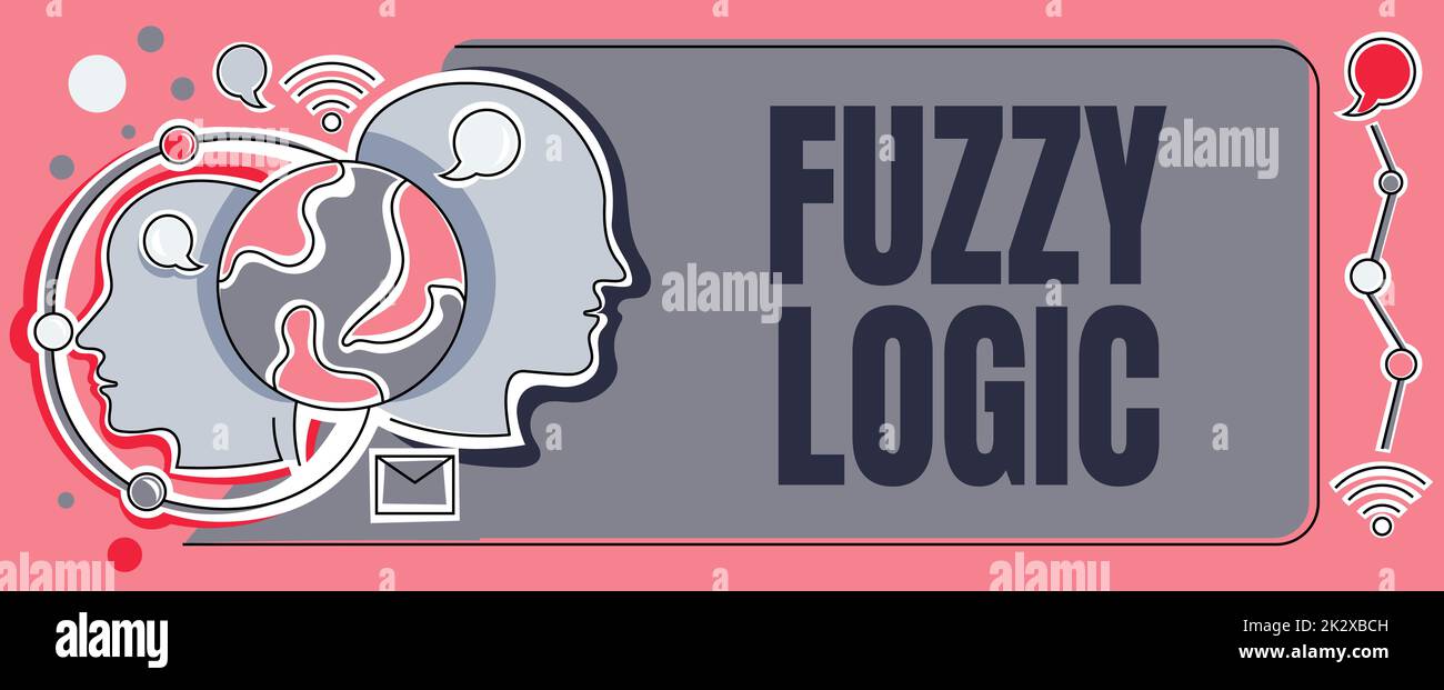 Hand writing sign Fuzzy Logic. Business concept checks for extent of ...